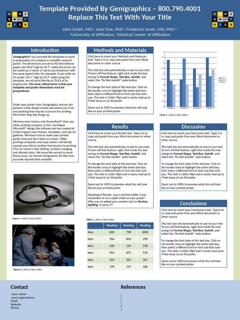 Medical Research Poster Template | PDF | Microsoft Word | Computing