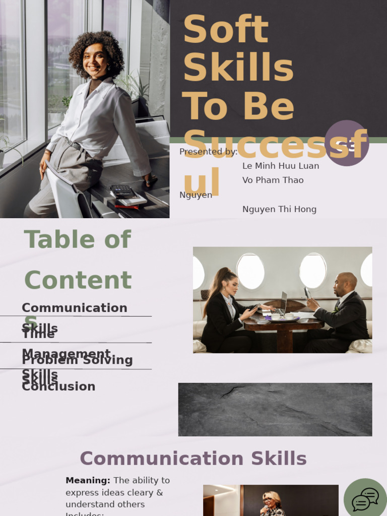 B1.3 Presentation - Soft Skill | PDF | Skill | Communication