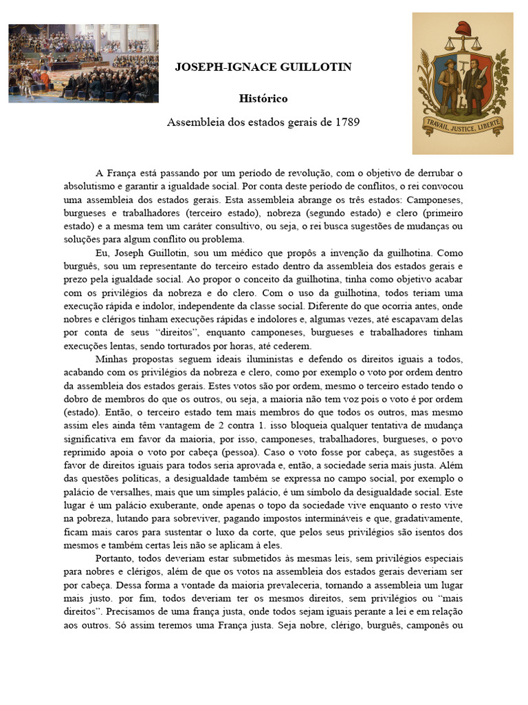 PDF de DPO Joseph-Ignace Guillotin, Histórico - Eduardo Kok | PDF ...