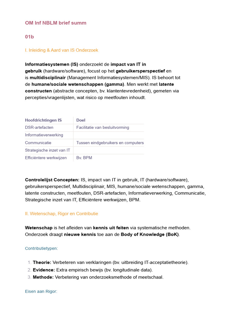 OM Inf NBLM - 1 - 2 - 3 - Brief | PDF