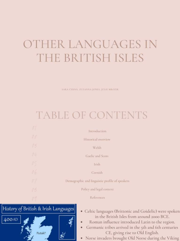 Languages On The British Isles | PDF