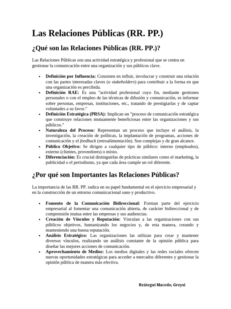 Relaciones Publicas 072454 | PDF | Comunicación | Planificación