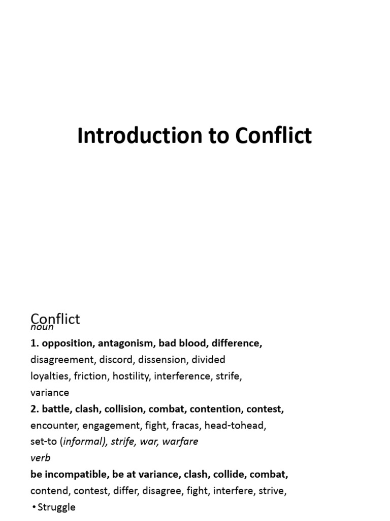 Understanding Conflict Dynamics | PDF | Violence | Power (Social And ...