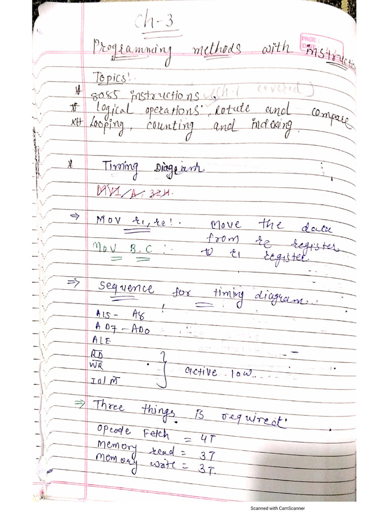 CH 3 Programming Methods With Instructions | PDF