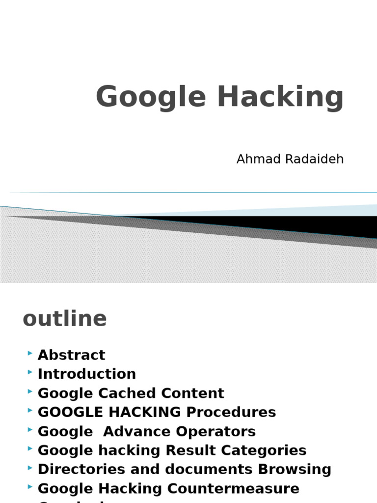 Google Hacking Techniques and Defense | PDF | Web Server | Internet & Web