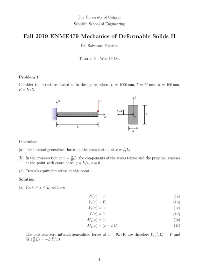 2019F ENME479 Tutorial06 Solution | PDF | Eigenvalues And Eigenvectors ...