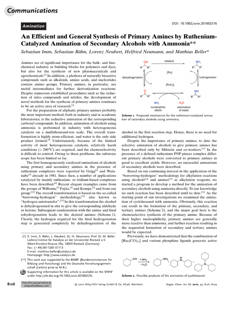 Angew Chem Int Ed - 2010 - Imm - An Efficient and General Synthesis of ...