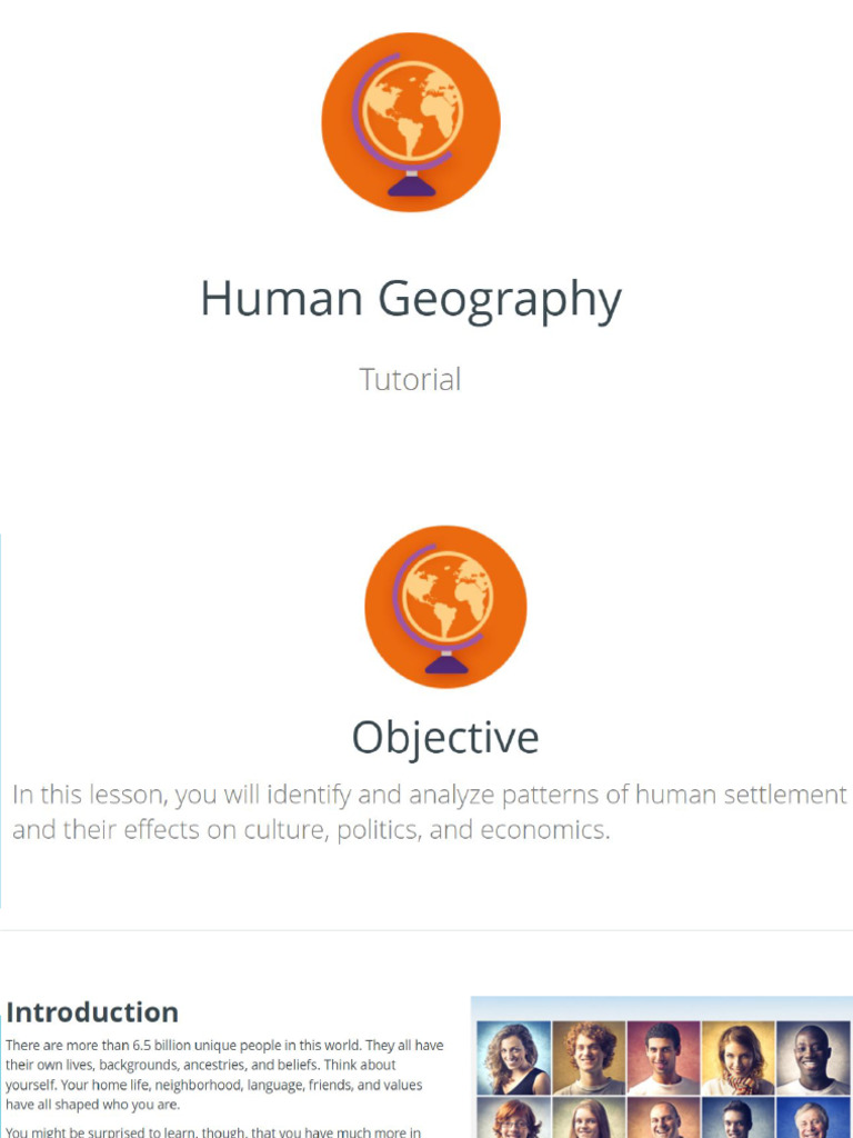 Human Geography | PDF