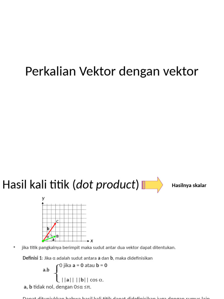 Hasil Kali Titik | PDF