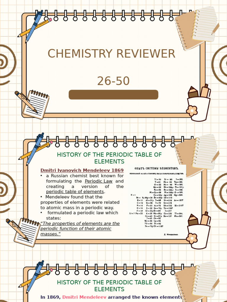 2nd Quarter Reviewer 26 50 Edited | PDF | Periodic Table | Electron ...