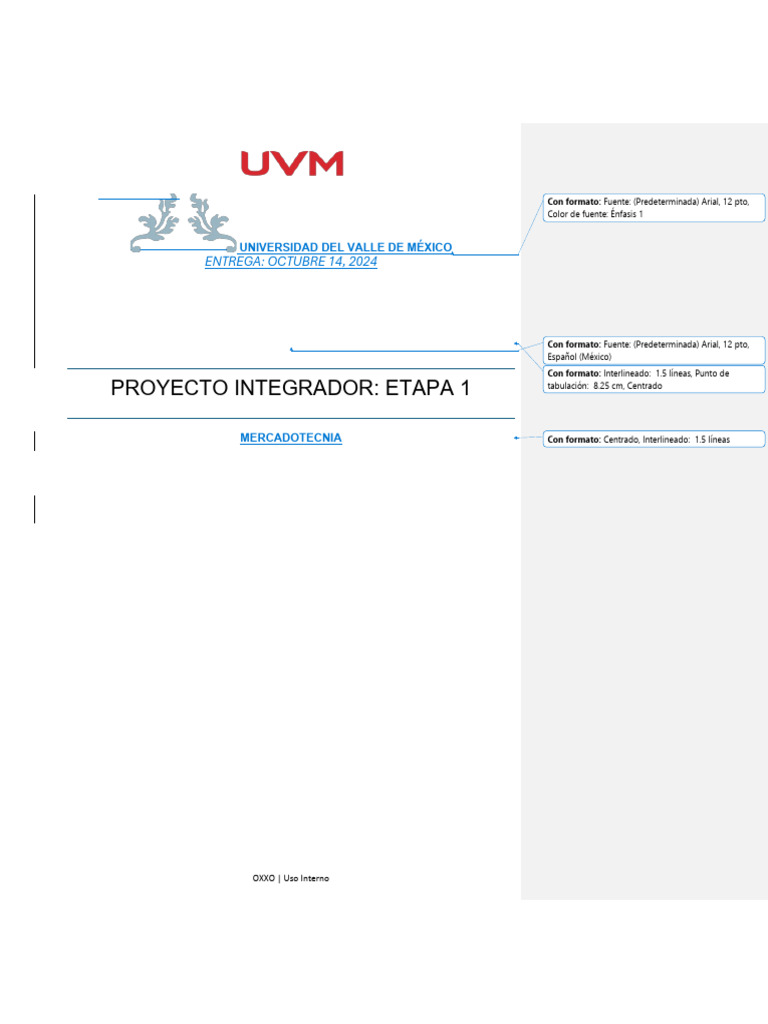 PROYECTO INTEGRADOR ETAPA 1 - Mercadotecnia | PDF | Marketing | Business