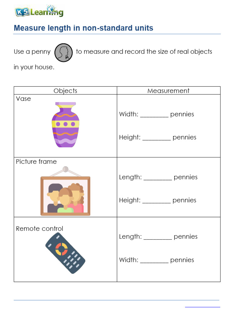 Grade 1 Measuring Length Non Standard Units C | PDF