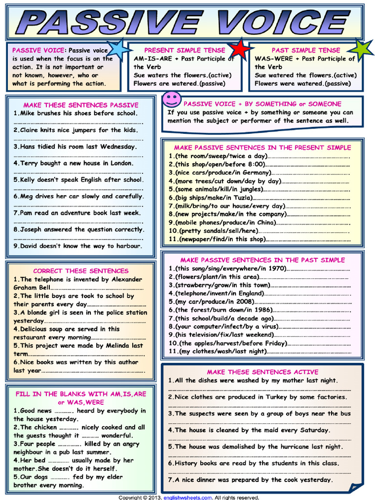 Passive Voice Resumen | PDF