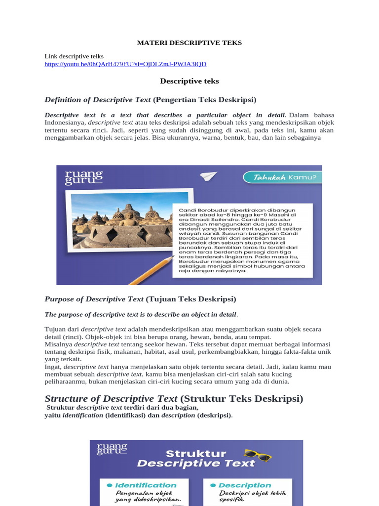 Understanding Descriptive Texts | PDF | Oceanography