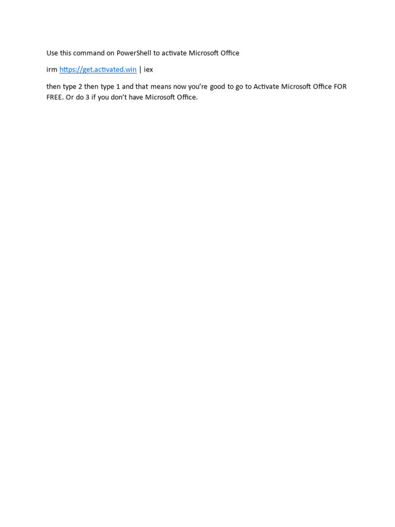 Activate Microsoft Office for Free | PDF