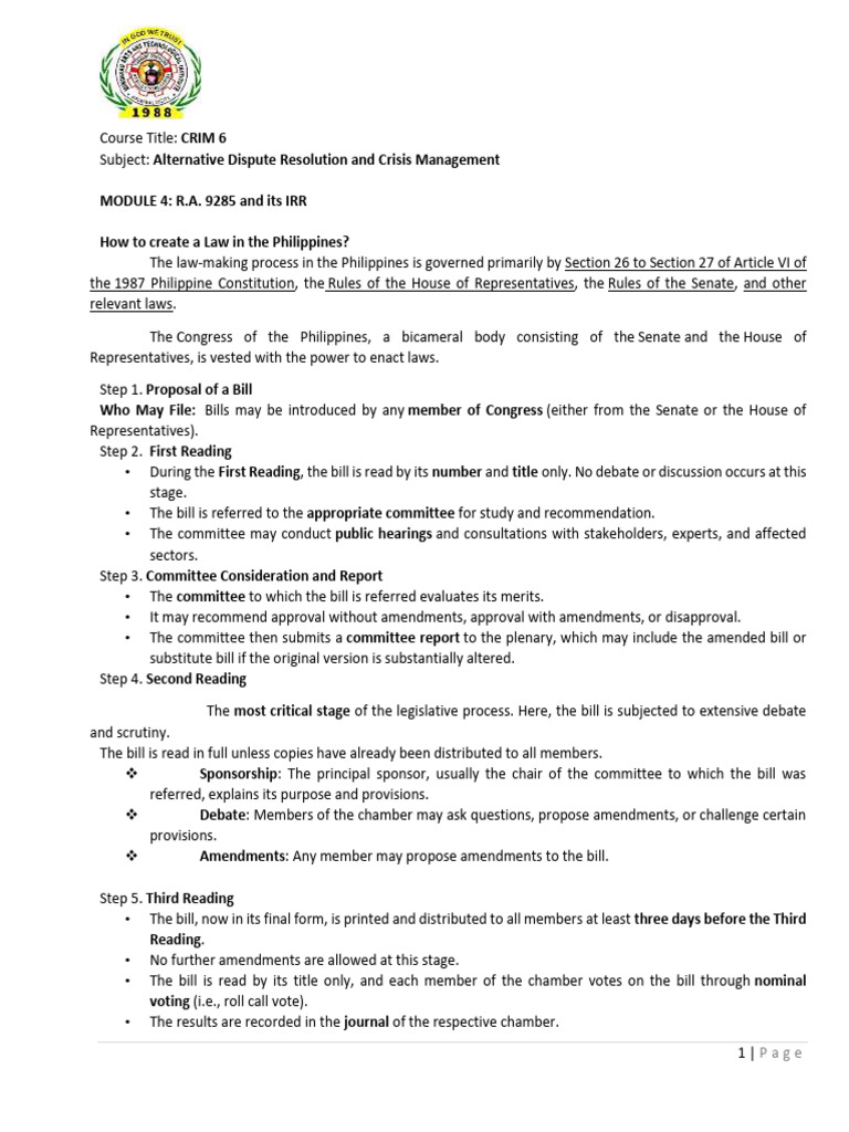 Module 4 | PDF | Mediation | Alternative Dispute Resolution