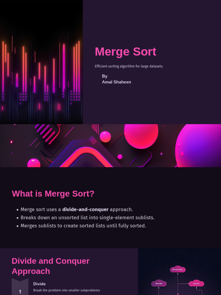 Merge Sort: Efficient Sorting Explained | PDF