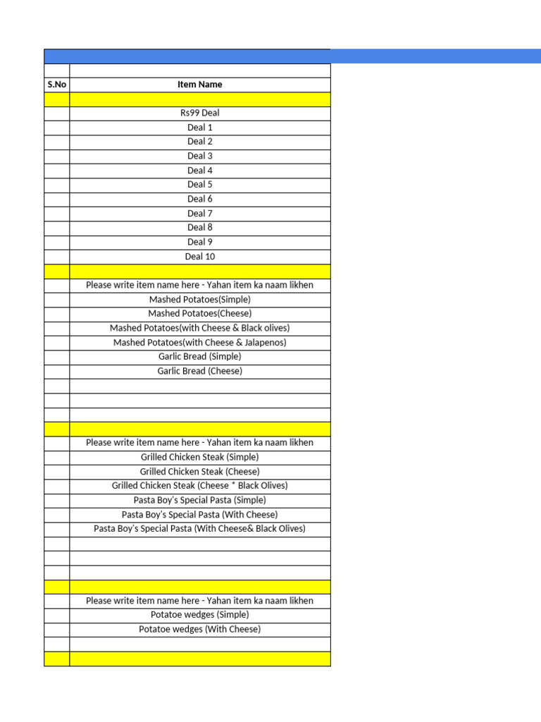 Pasta Boy's Menu With Deals | PDF | Pasta | Cuisine Of The Americas