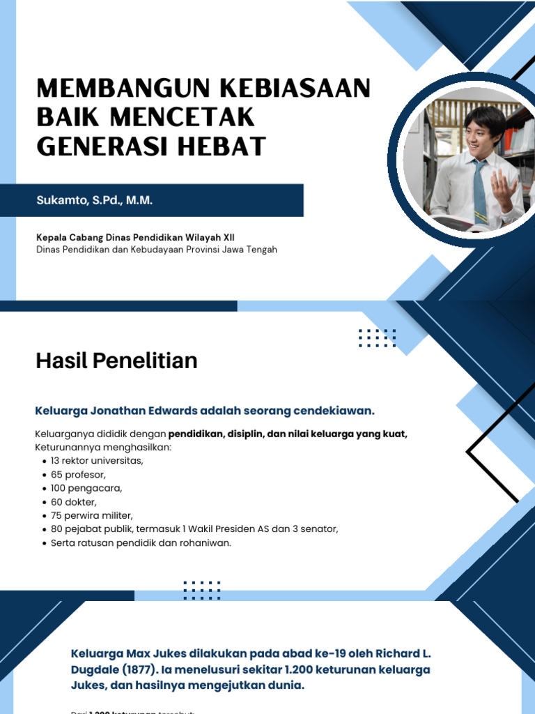 Membangun Kebiasaan Baik untuk Generasi Hebat | PDF