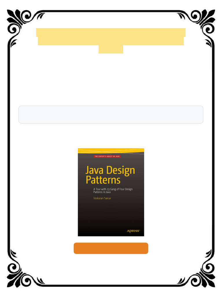 Java Design Patterns a tour of 23 gang of four design patterns in Java ...