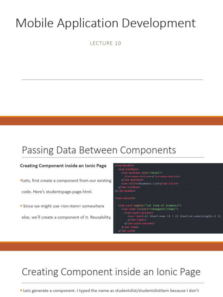 Lecture 10 - Mobile Application Development | PDF | Sibling | Computer ...