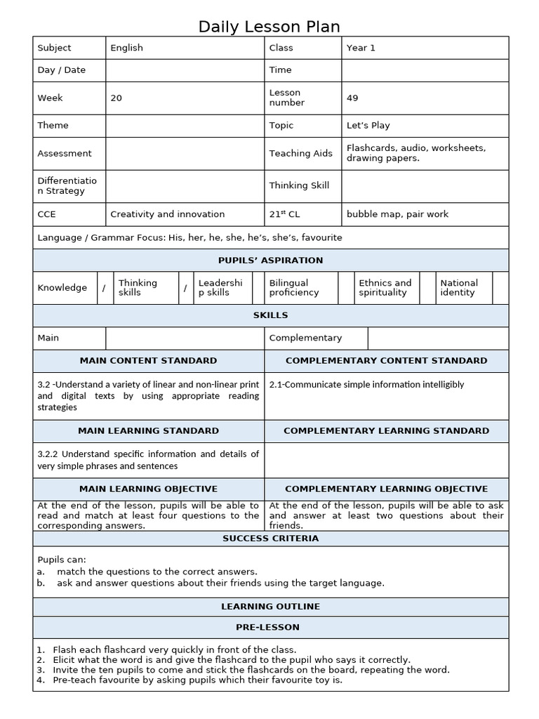 Lesson 49 Ts25 | PDF | Lesson Plan | Learning