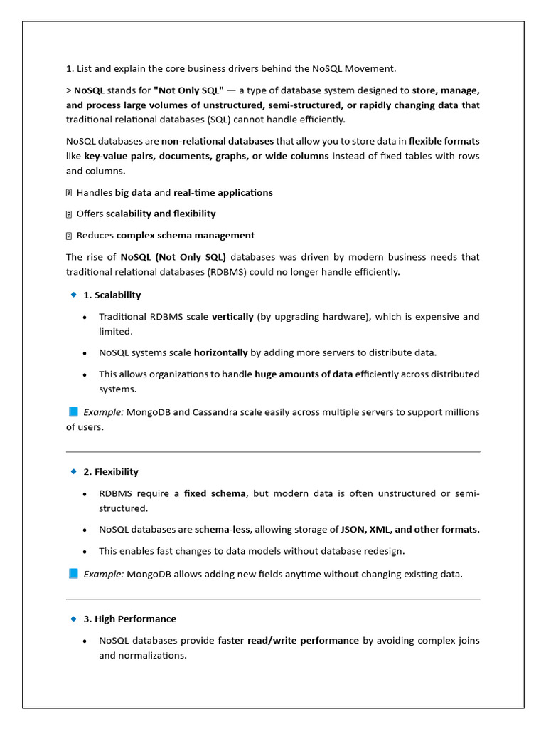 BDA Question Bank Answers PDF | PDF | No Sql | Map Reduce