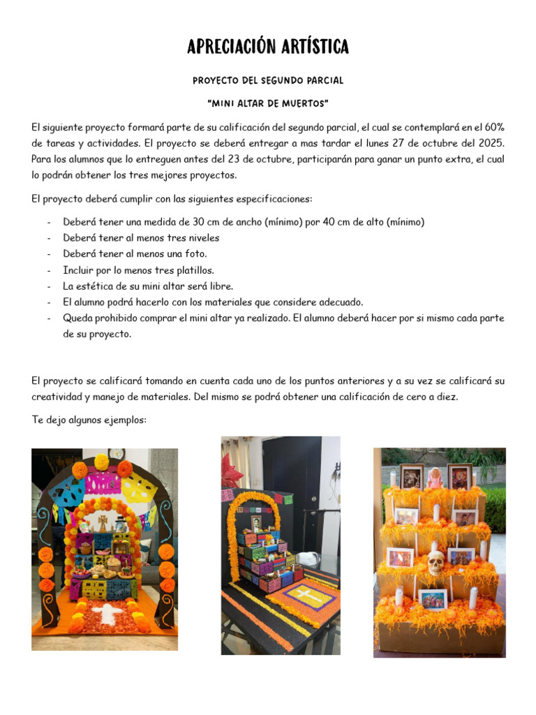Proyecto Mini Altar PDF | PDF
