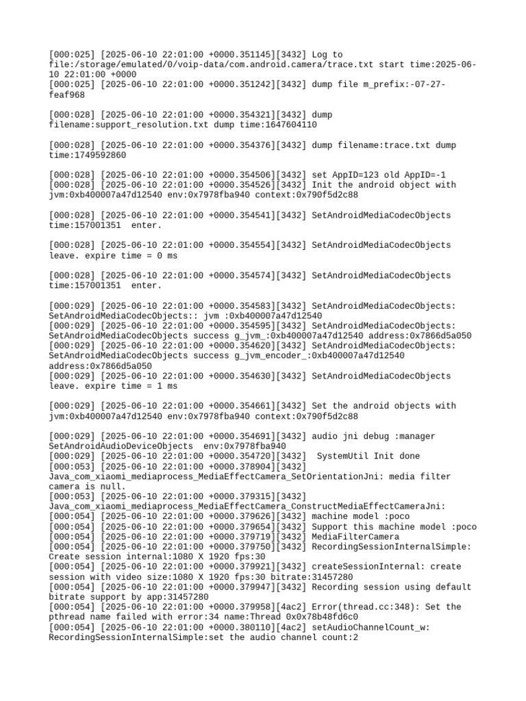 Android Camera Media Processing Logs | PDF | Shader | Computer Graphics