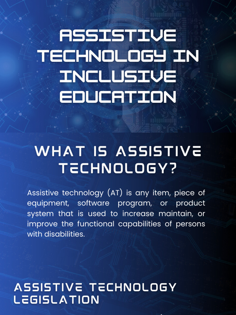 Assistive Technology in Inclusive Education | PDF