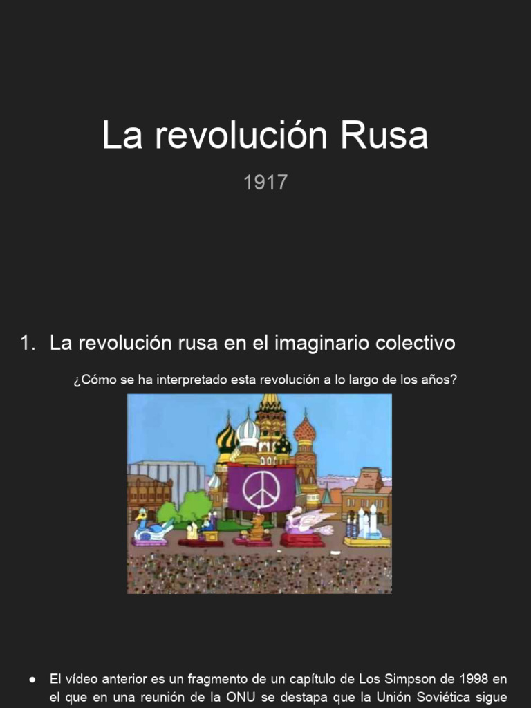 La Revolución Rusa | PDF | Vladimir Lenin | revolución rusa
