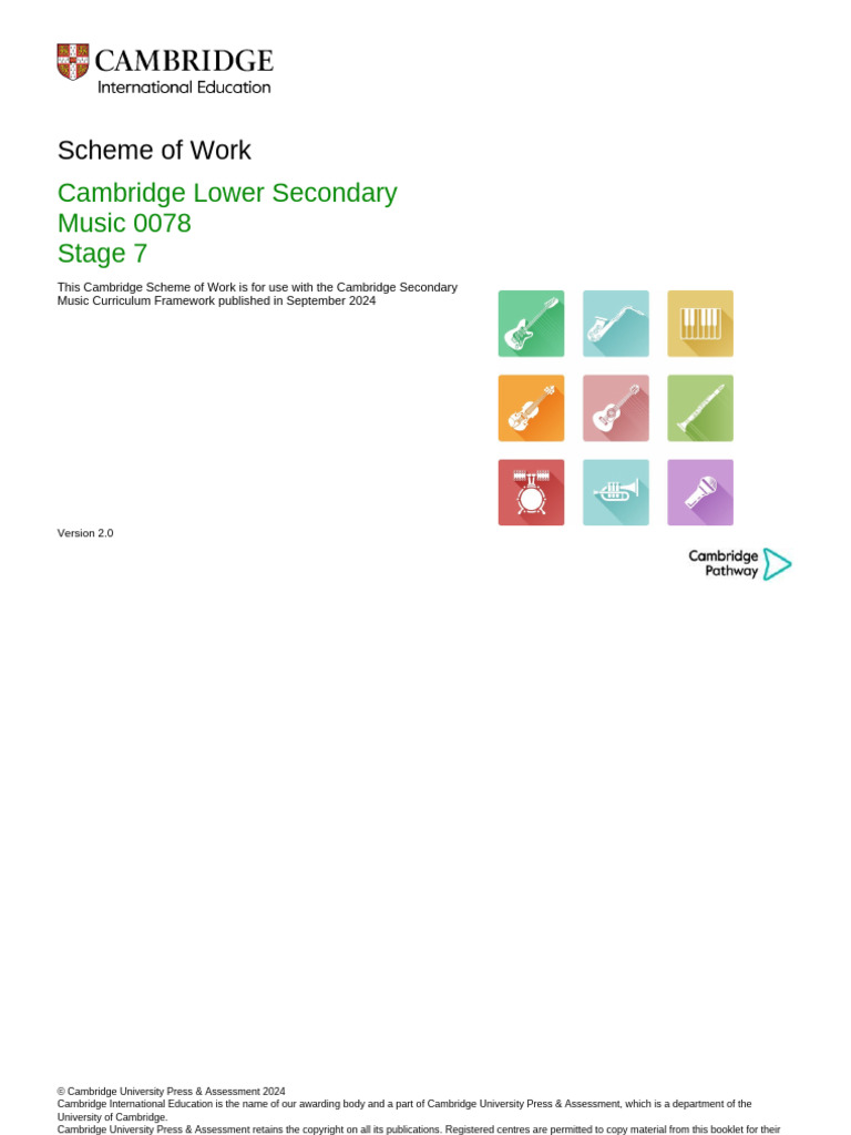 Cambridge Lower Secondary Music Stage 7 | PDF | Musical Notation | Singing