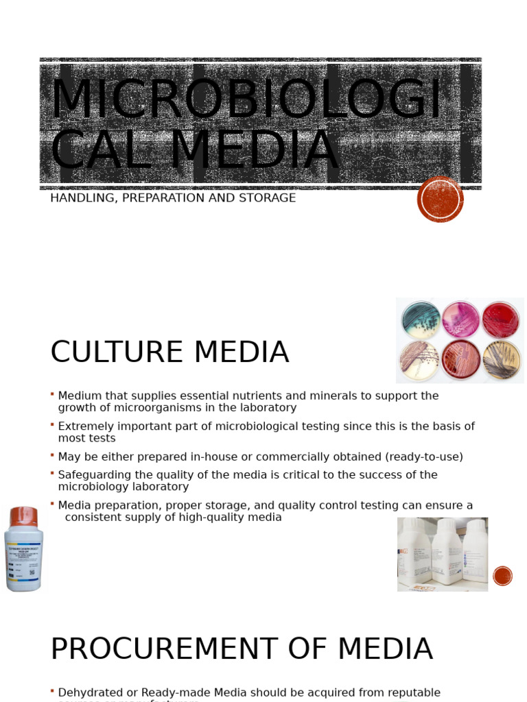Microbiological Media Handling Guide | PDF | Sterilization ...