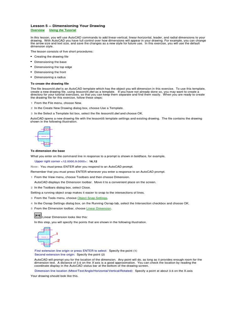 AutoCad Lesson 5 [TUT] | PDF | Cartesian Coordinate System | Euclidean ...