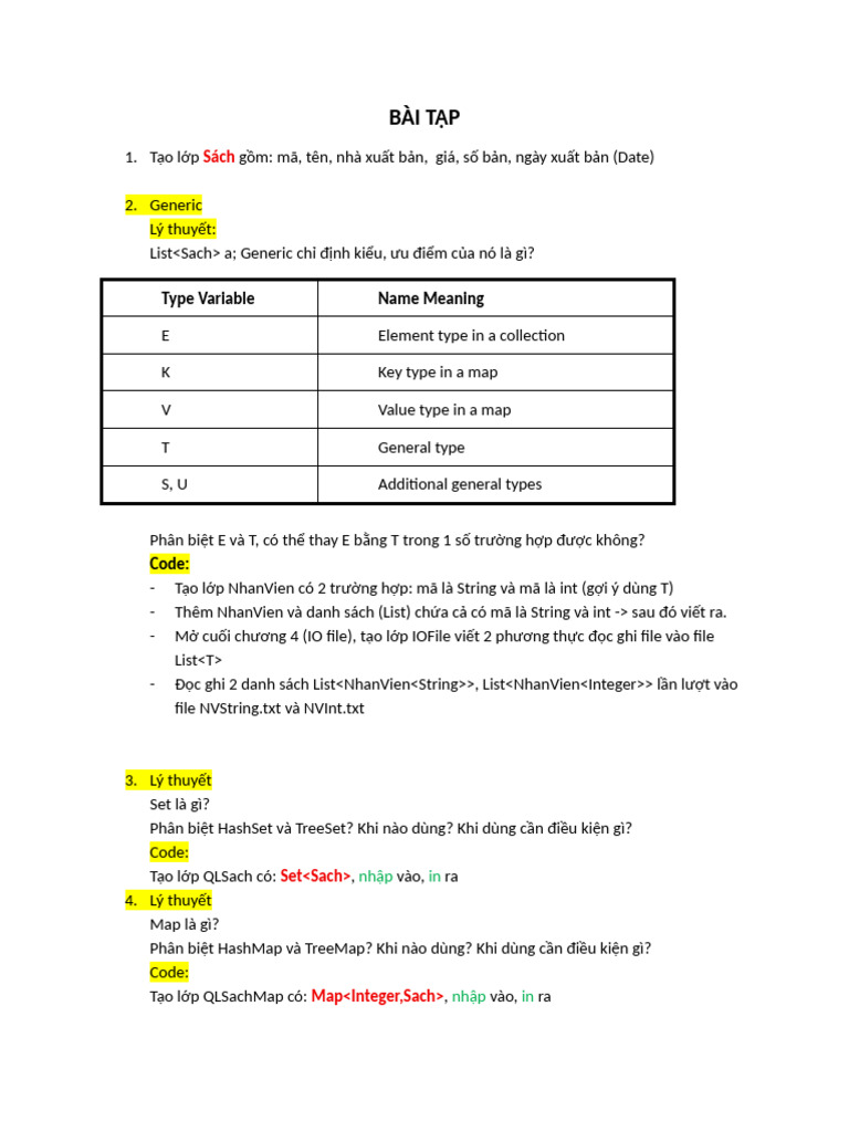Bai Tap Chuong 6 | PDF