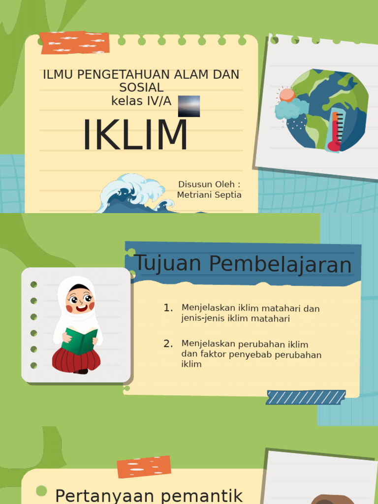 Presentasi Pendidikan IPA Materi Iklim Bumi Ilustrasi Hijau_20251112 ...