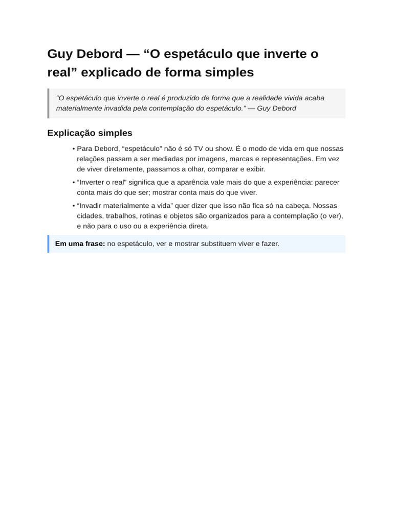 guy_debord_espetaculo_explicacao_simplificada | PDF