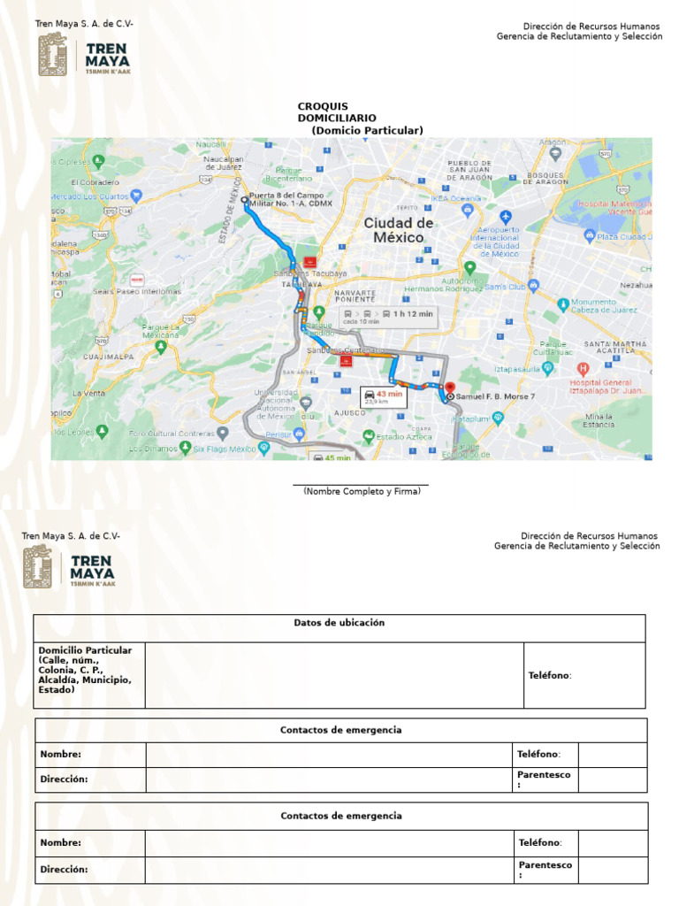 Croquis Tren Maya 2024 | PDF