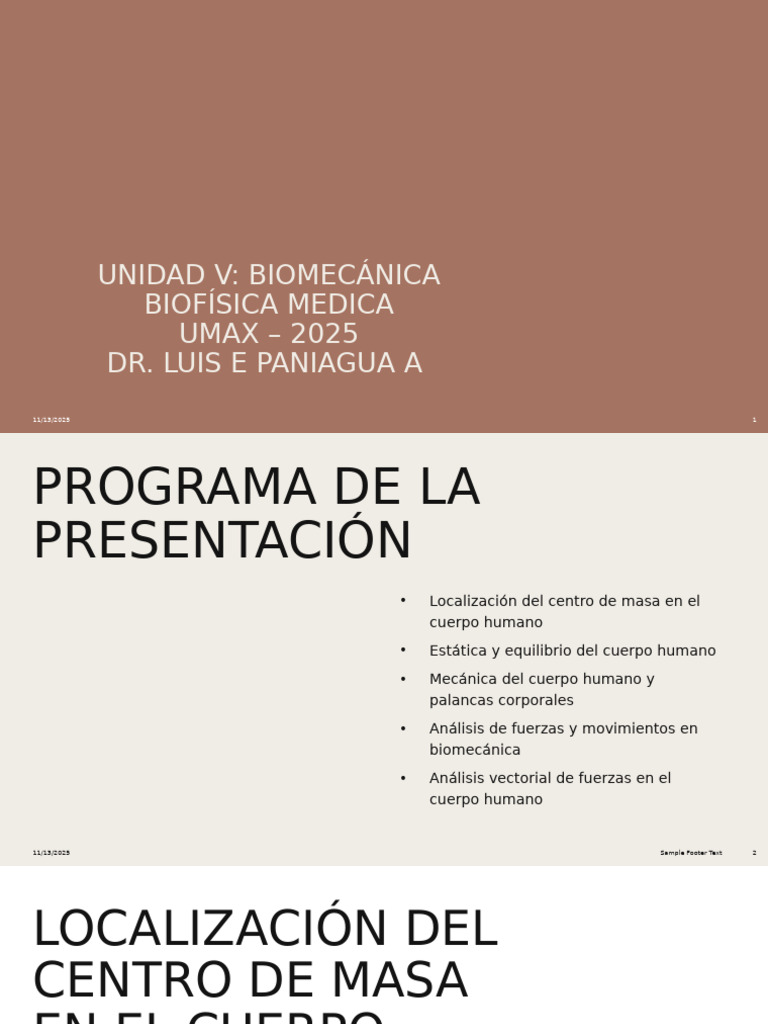 Unidad V - Biomecanica | PDF | Palanca | Fuerza