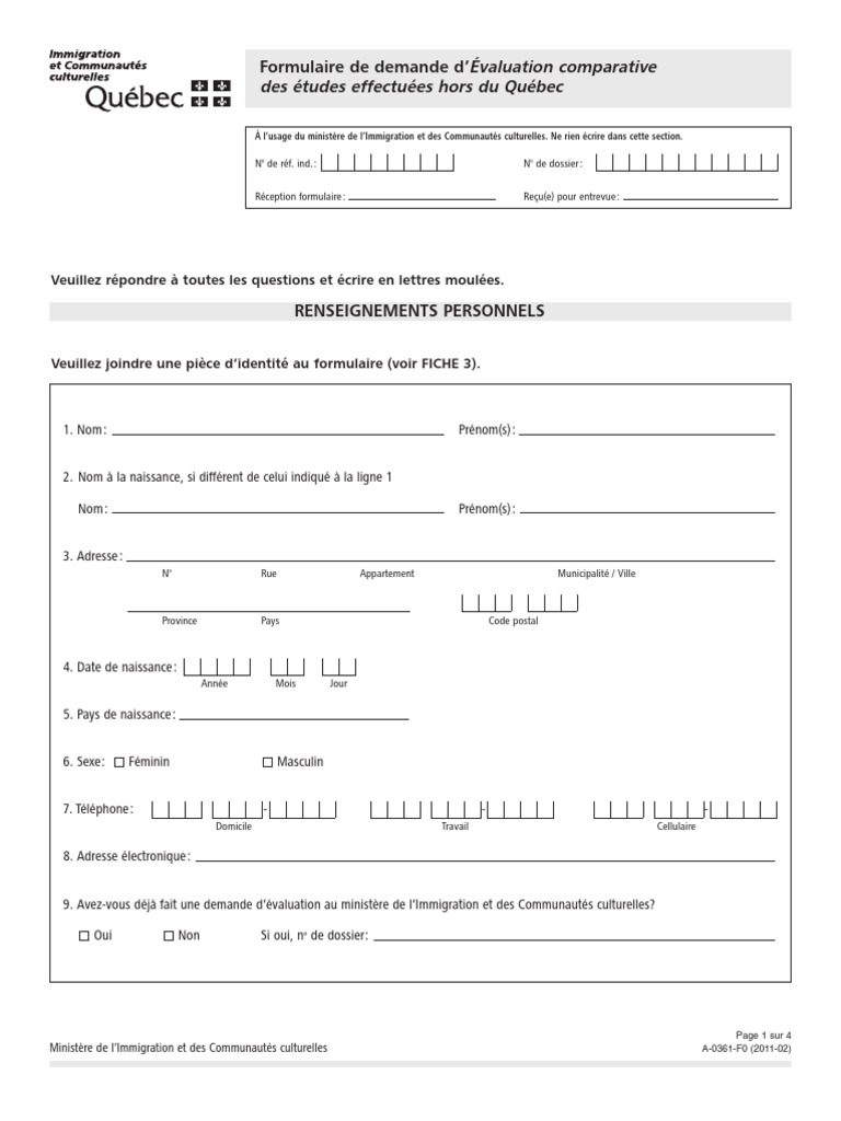 Formulaire Évaluation Comparative (2 Impresiones) | PDF