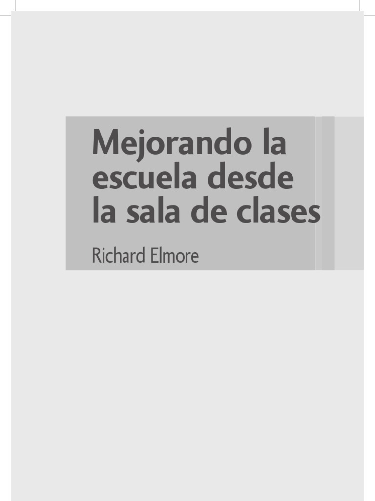 El Nucleo Pedagogico Elmore | PDF | Maestros | Aprendizaje