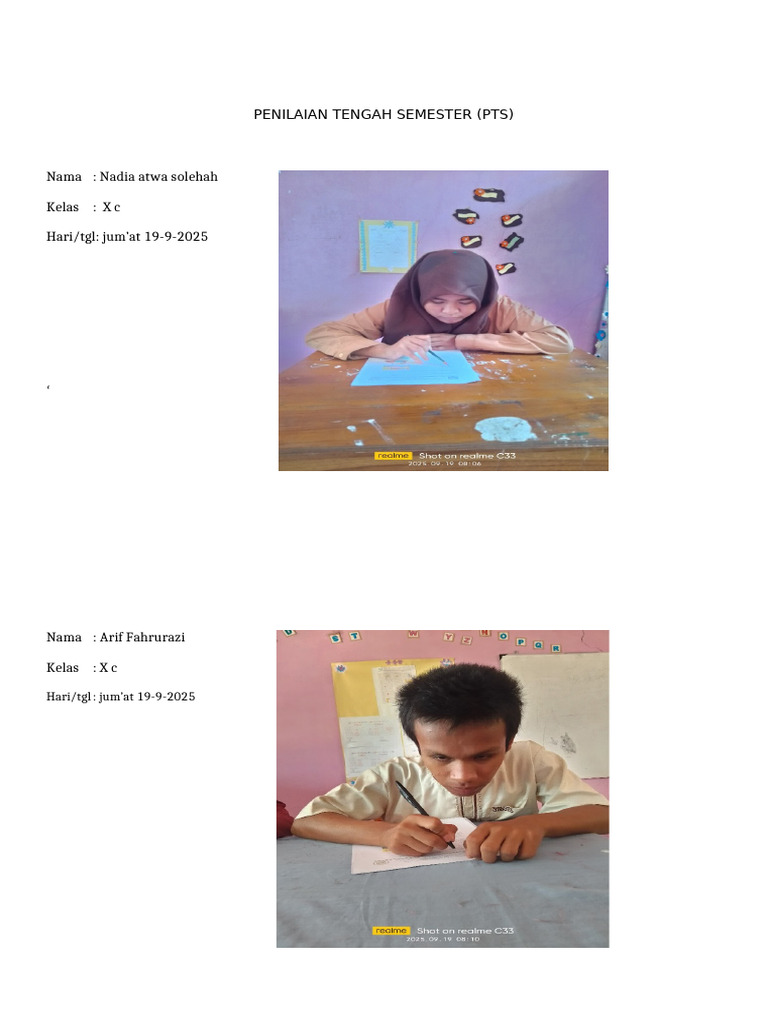Laporan Pts 2025-2026 | PDF