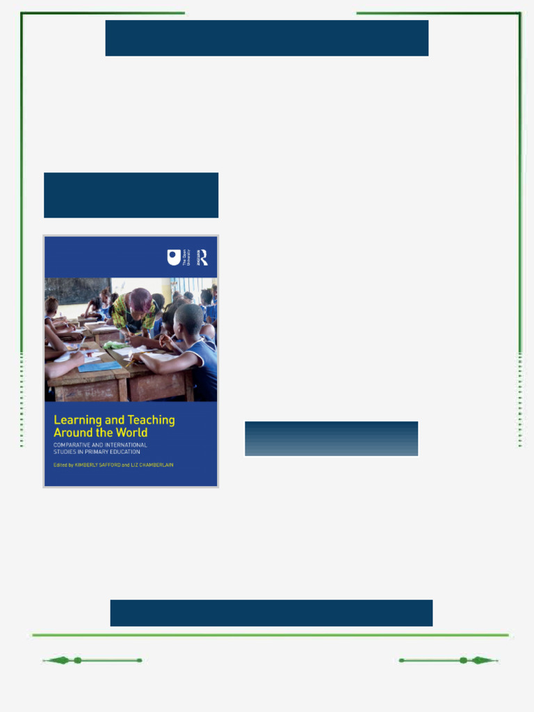 Learning and Teaching Around The World 1st Edition Kimberly Safford ...