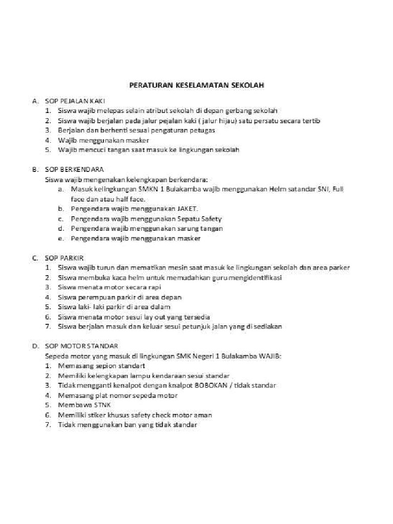 Sop K3 | PDF