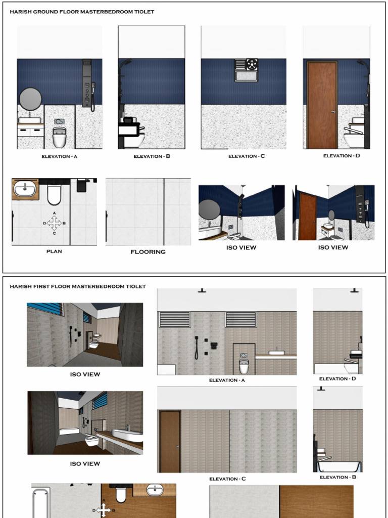 Mr. Harish Vijaykumar Bathroom Tile Layout | PDF
