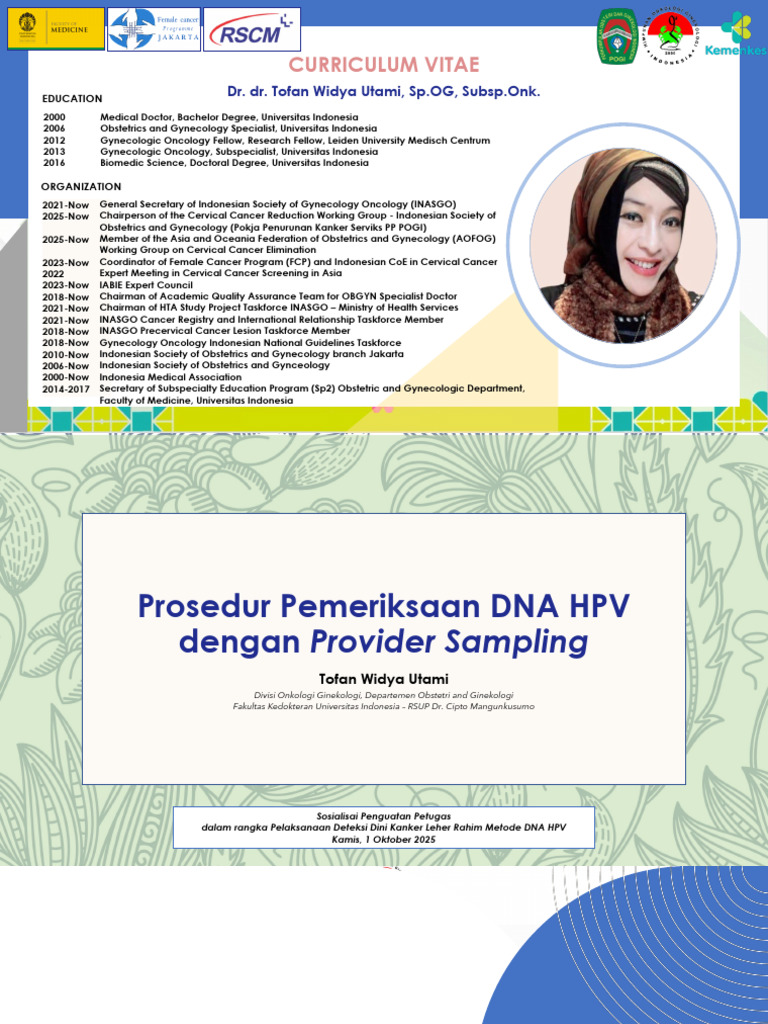 Prosedur Sampling DNA HPV untuk Skrining | PDF