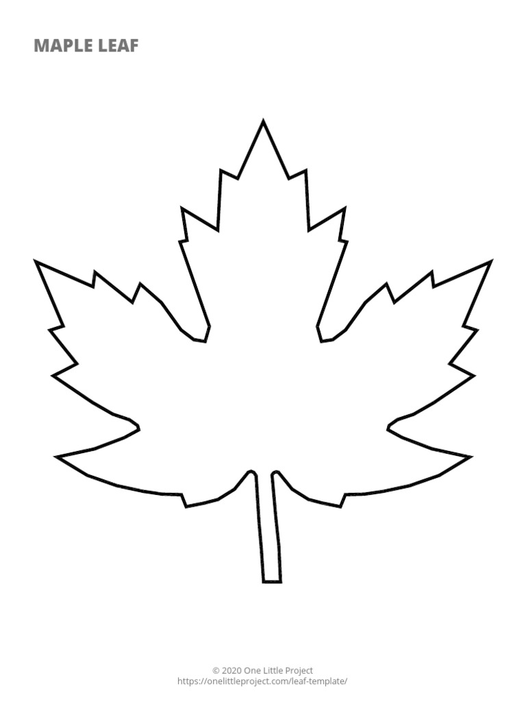 Maple Leaf Template Large | PDF