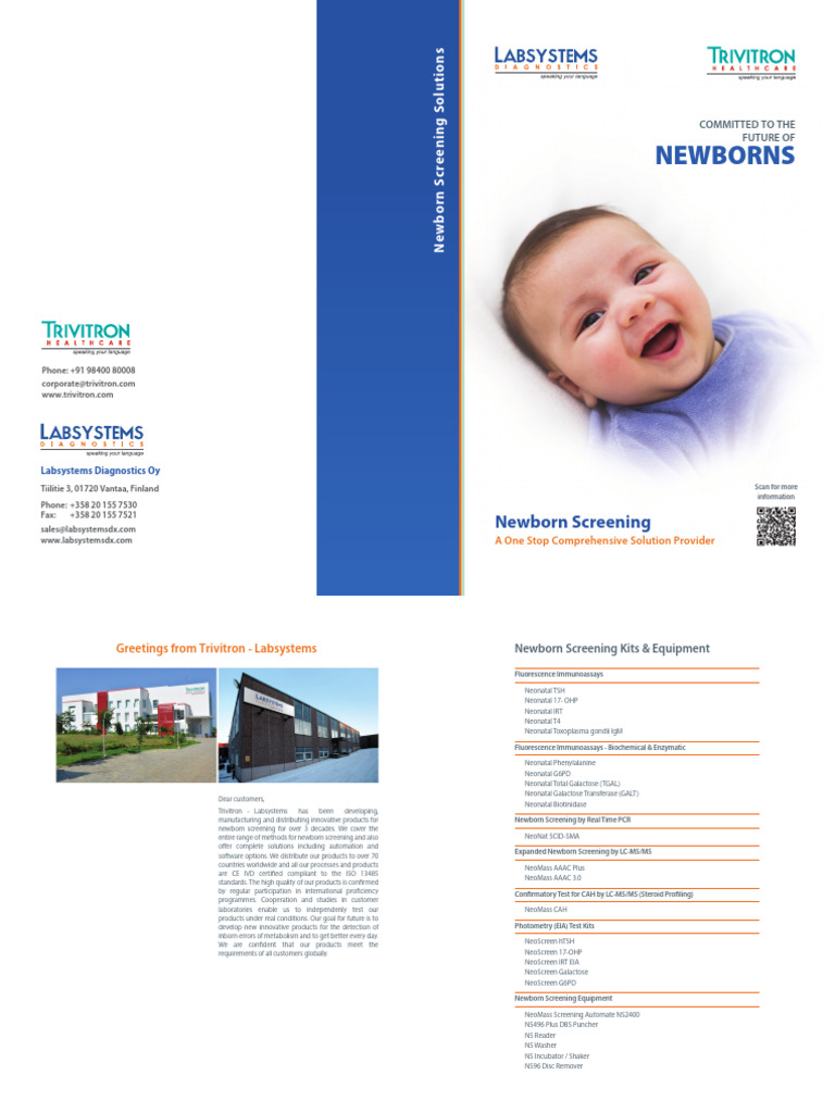 Comprehensive Newborn Screening Solutions | PDF | Elisa | Biochemistry