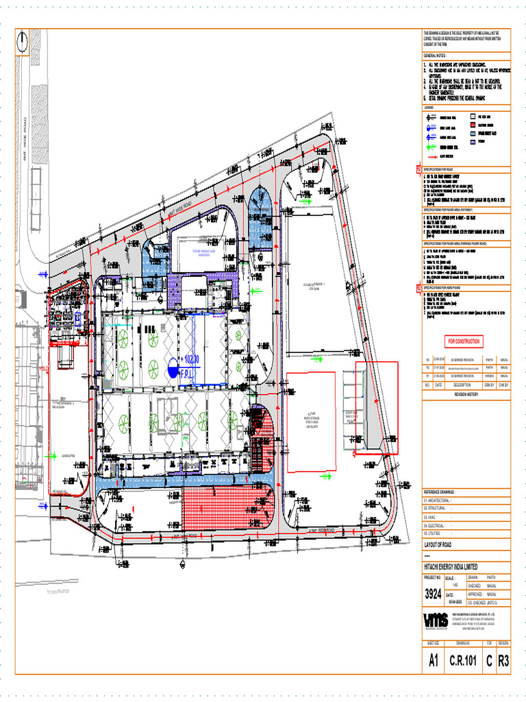 Unloading Platform and Road Layout Plan | PDF