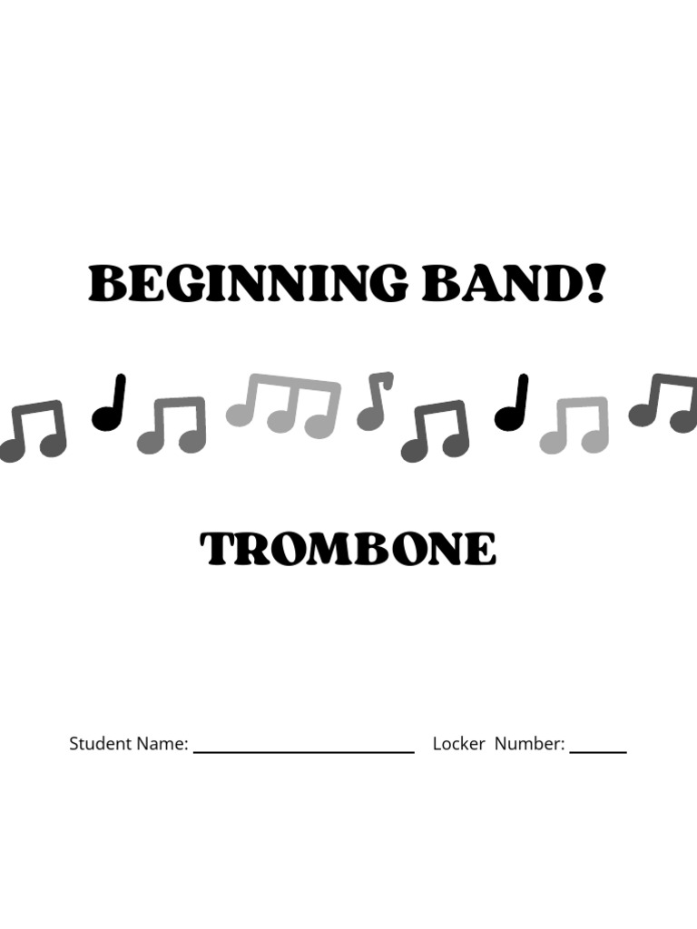 Beginner Trombone Songs & Solfège Guide | PDF